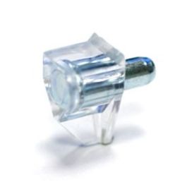 5MM STEEL PIN WITH CLEAR PLASTIC SHELF SUPPORT